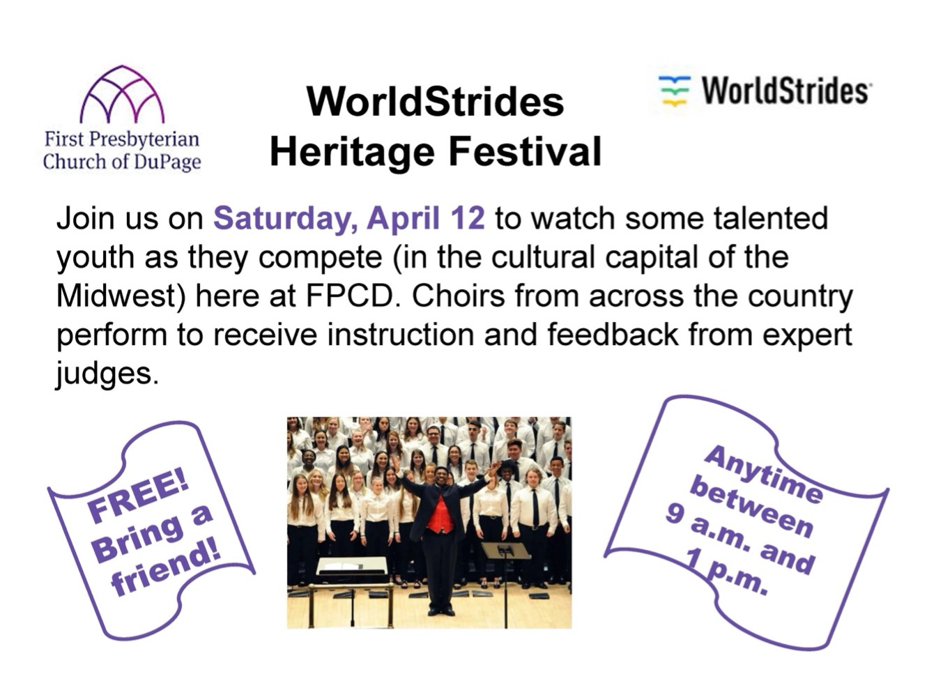 WorldStrides Heritage Festival - First Presbyterian Church of DuPage